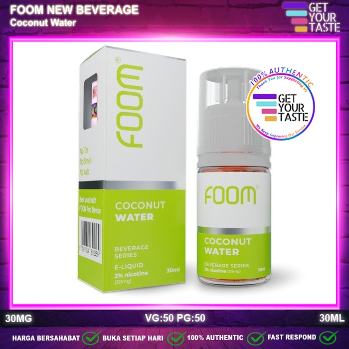 Jual Liquid FOOM Coconut Water Salt Nic 30ML Beverage Saltnic by Foom ...