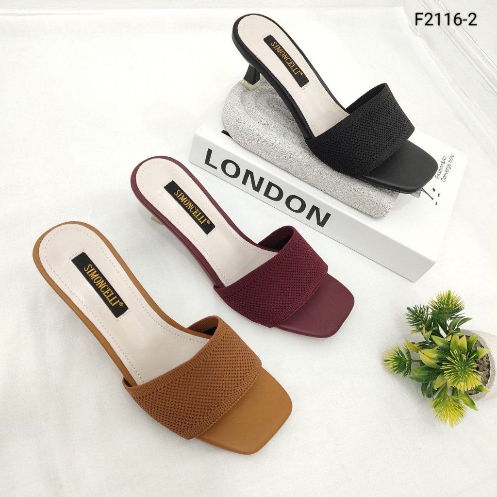 Jual Simoncelli Sandal Heels 3 Cm Polos Wanita Mutiara Import Polos ...