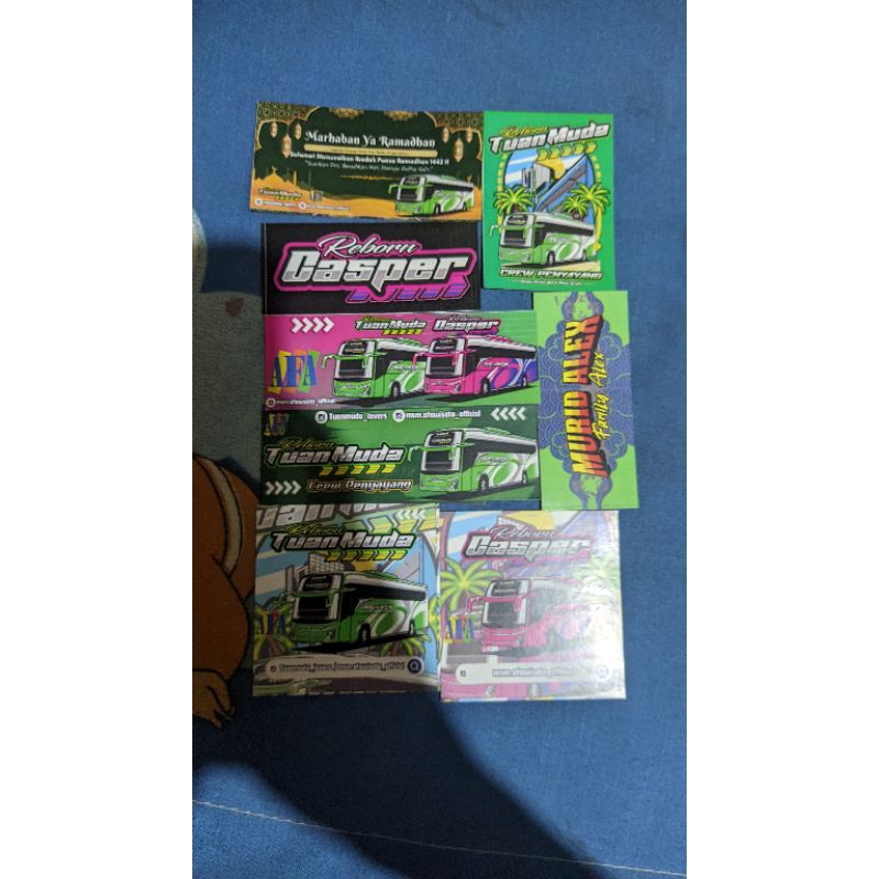 Jual Stiker buss tuan muda jb 5 1 paket ori 100% | Shopee Indonesia
