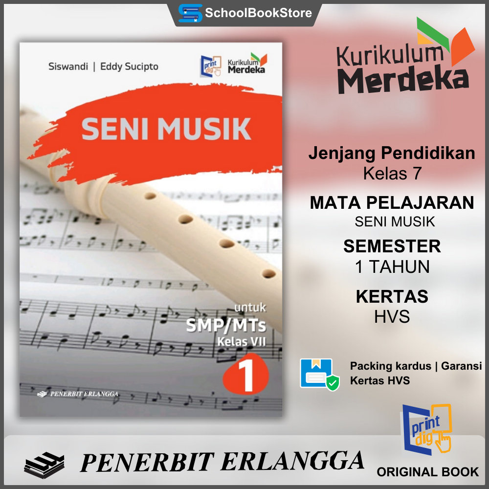 Jual BUKU SISWA SENI MUSIK KELAS 7 SMP KURIKULUM MERDEKA TERBARU ...