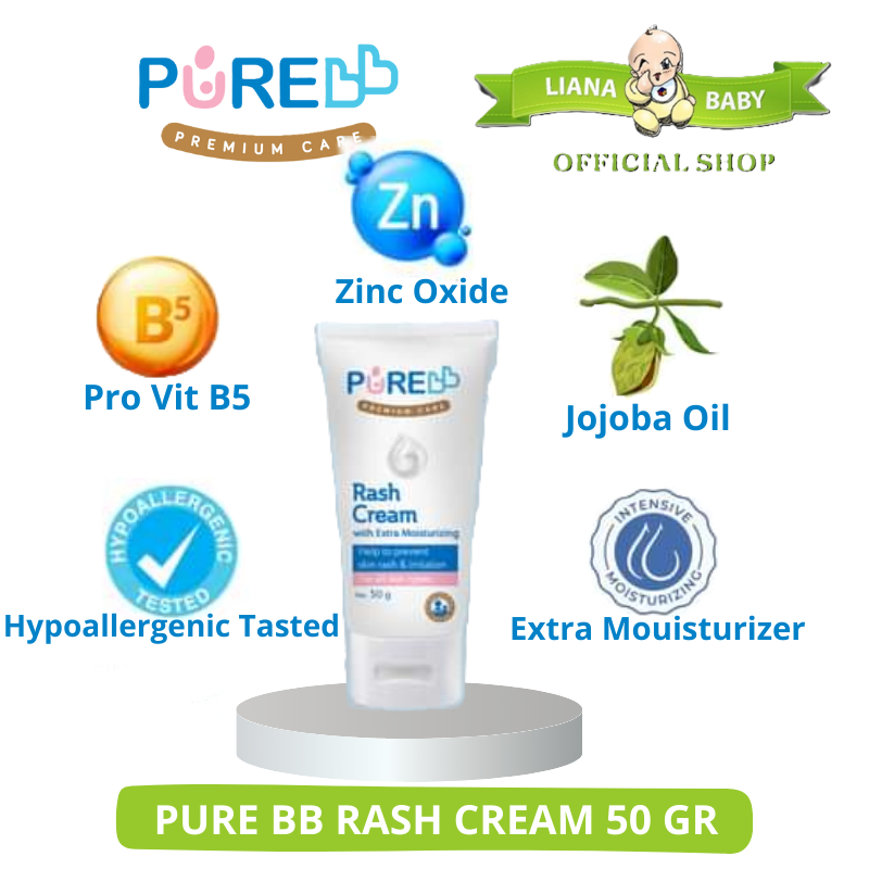 Jual PURE BABY RASH CREAM 50gr ed 8 2026 / 15gr Kemasan Traveling ...