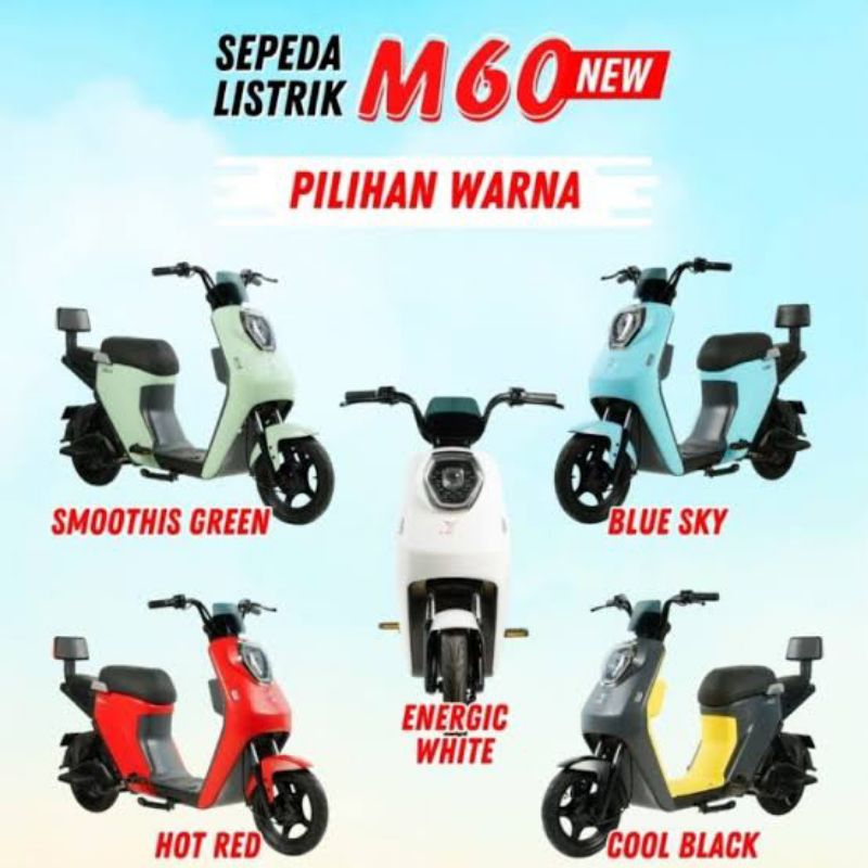 Jual SEPEDA LISTRIK U-WINFLY TERBARU M60 48V12ah 500 watt, BARU GRESS ...