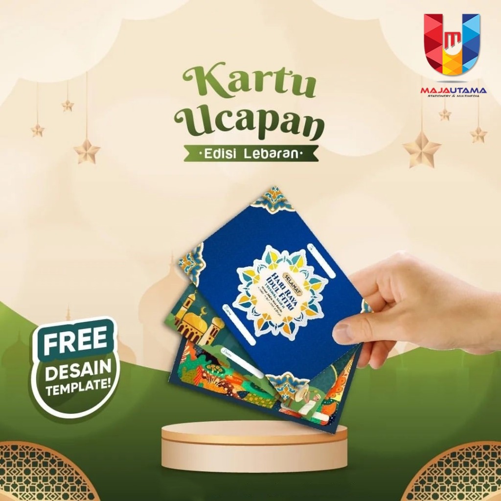 Jual Kartu Ucapan Lebaran Parcel Hari Raya Idul Fitri 1445h 2024 Custom