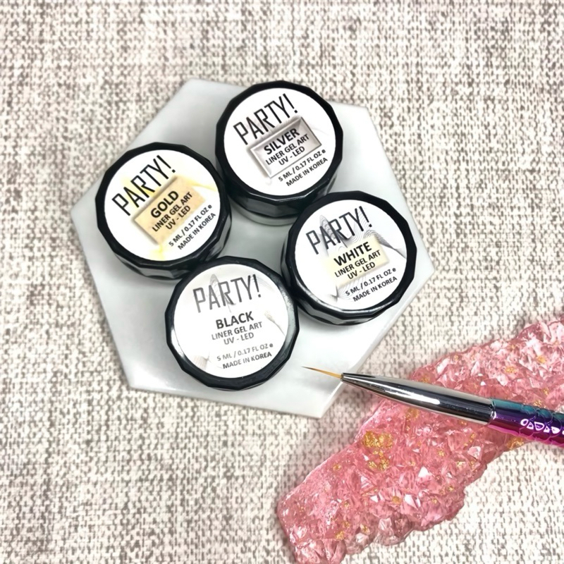 Jual YERIN | PARTY! LINER GEL | Painting Gel | Liner Gel White | Liner ...
