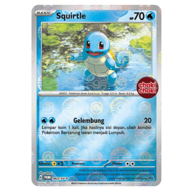 Jual Kartu TCG Pokemon Promo Choki Choki Original•Squirtle Foil ...