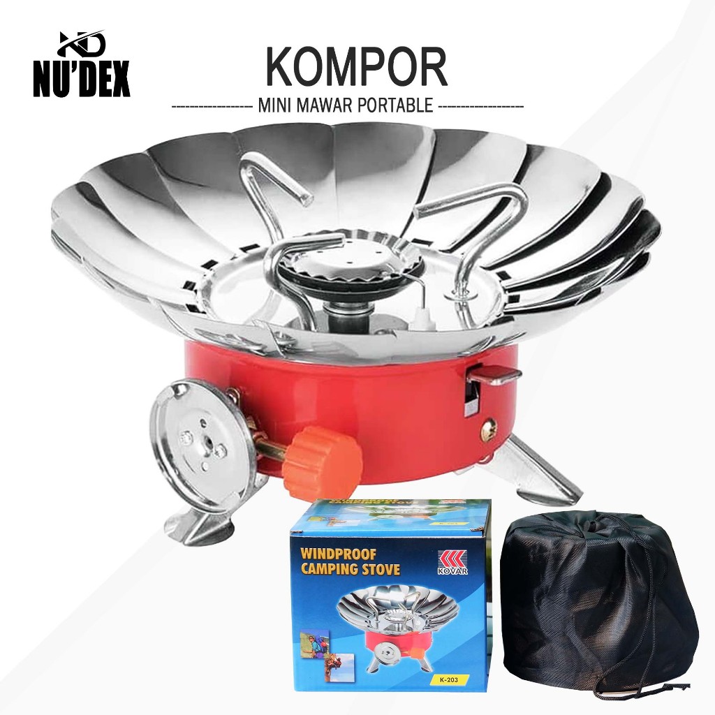 Jual kompor camping windproof mini mawar portable kompor outdoor mini ...