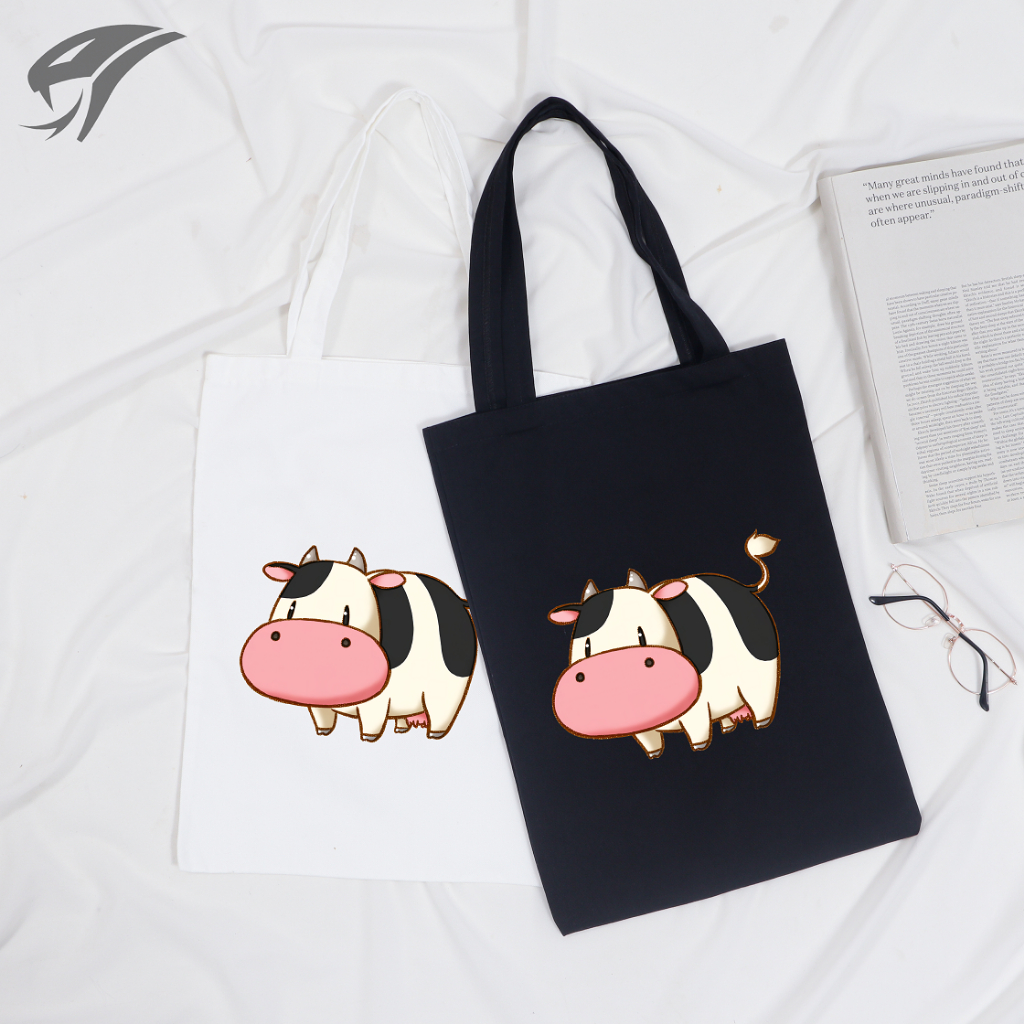 Jual Lyra Bags - TOTE BAG HARVEST MOON COW KANVAS PREMIUM UKURAN ...