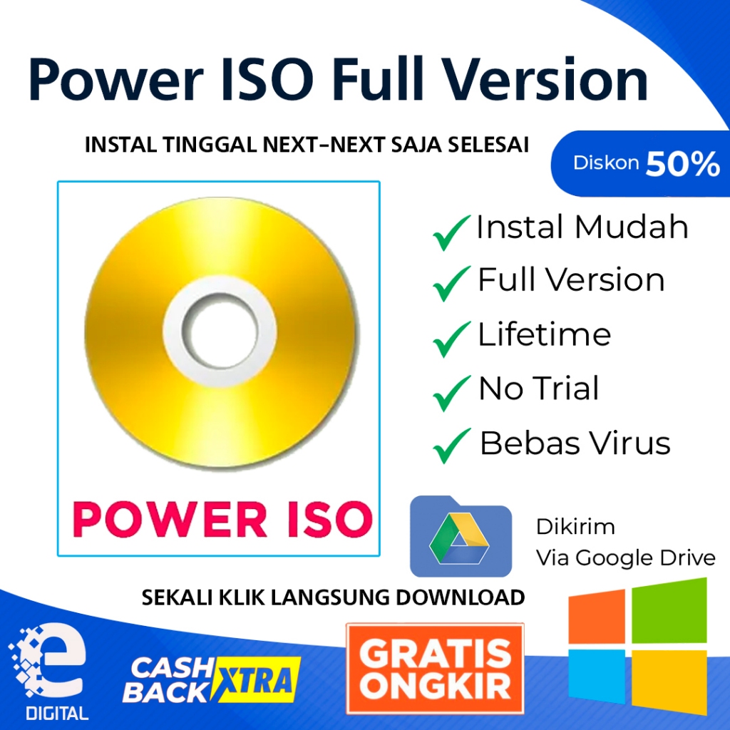Jual Power ISO Full Version Terbaru 32 dan 64 Bit | Shopee Indonesia