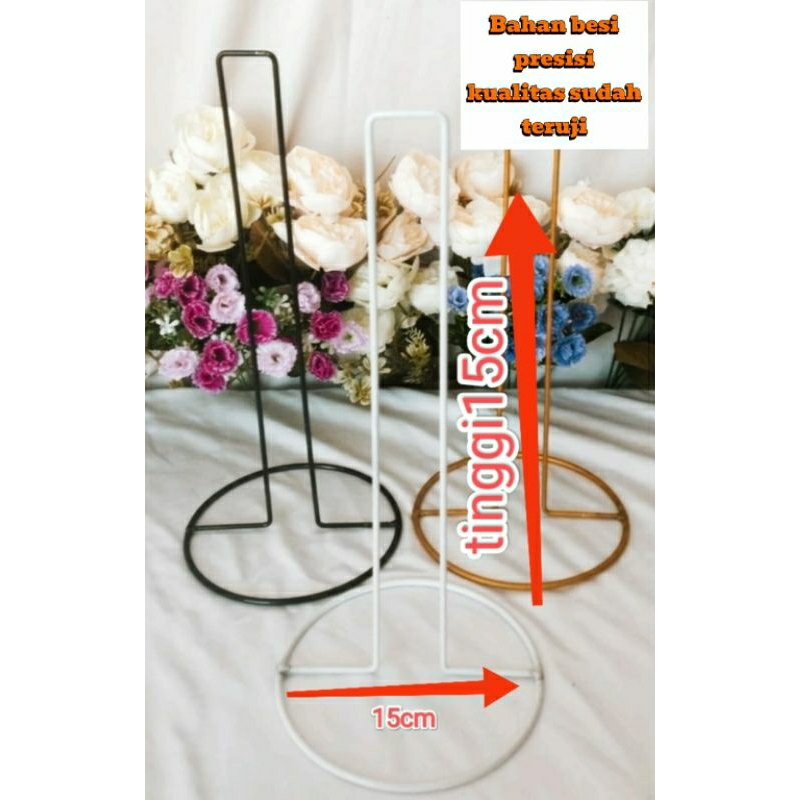 Jual Standingbuket bunga mini/Display buket bunga besi ukuran ...