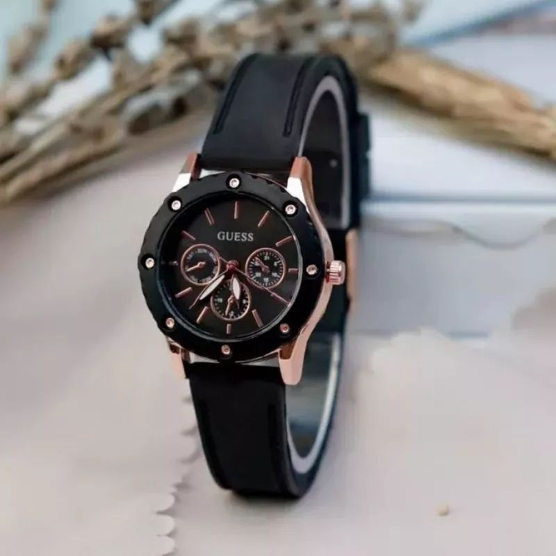 Jual BestSeller Jam Tangan Wanita Guess Analog Chrono Variasi 3216 Free ...
