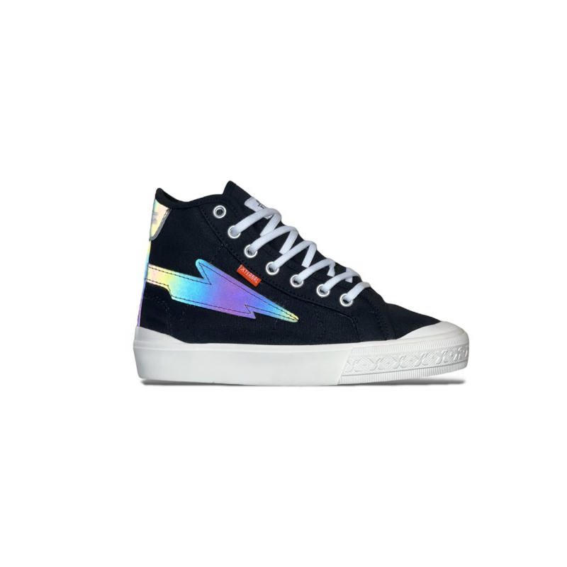 Jual SEPATU XTERNAL STORM RAINBOW HIGH BLACK WHITE | Shopee Indonesia
