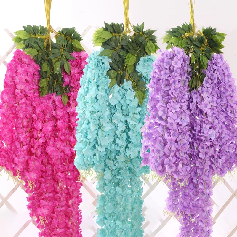Jual KIT 12 Tanaman Bunga Rambat Hias Bunga Wisteria Plastik Juntai ...