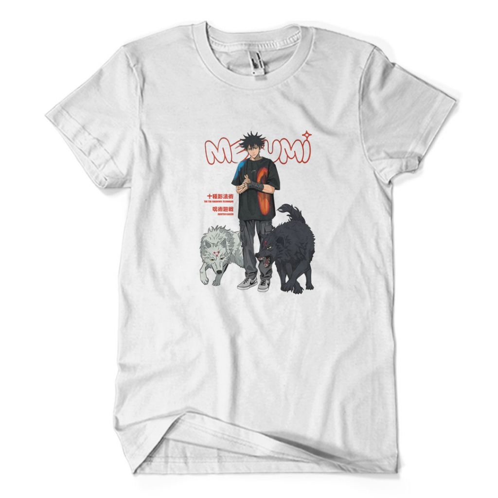 Jual Kaos Distro Premium MEGUMI THE SHADOW TECHNIQUE - Baju JJK JUJUTSU ...