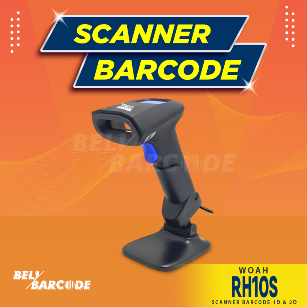 Jual Scanner Barcode 2D WOAH RH10S Handheld USB Scan E Faktur QR Code ...