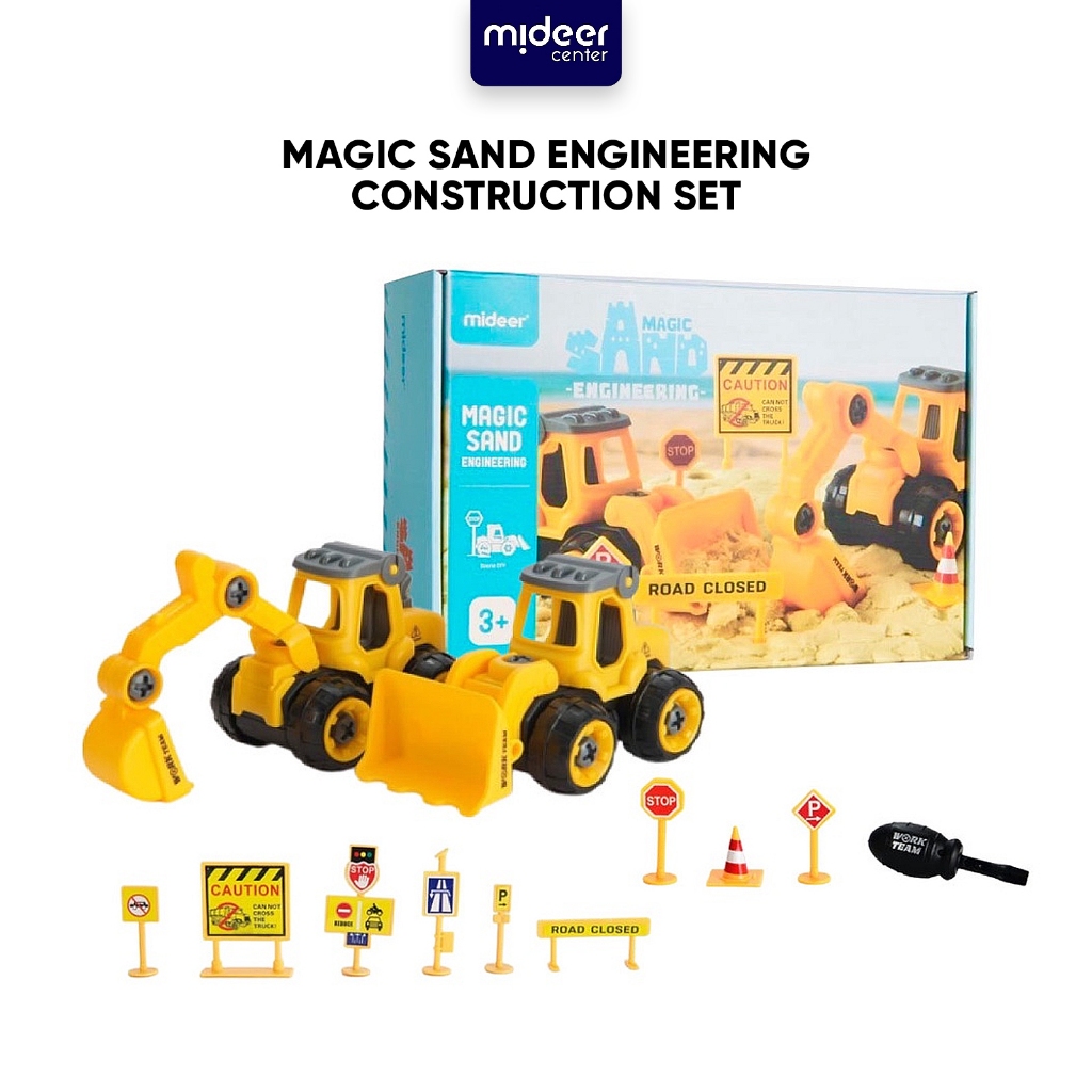 Jual Mideer Magic Sand Engineering Construction Set MD4188 | Shopee ...