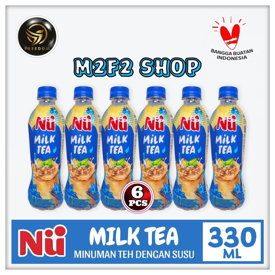 Jual NU Milk Tea | Teh Rasa Susu Original Botol Pet - 330 ml (Kemasan 6 ...