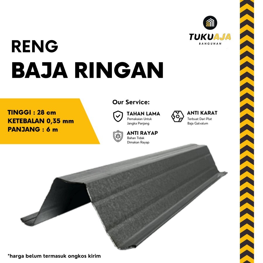 Jual HANYA PENGIRIMAN JABODETABEK RENG Baja Ringan TRUSS 28 Panjang 6m ...