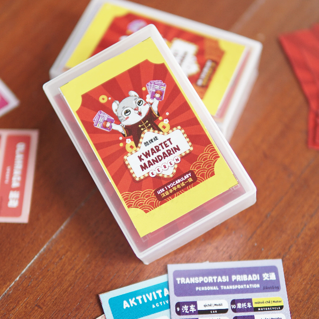 Jual Set Isi 60 Kartu Kwartet Mandarin Board Games Kosa Kata Permainan ...