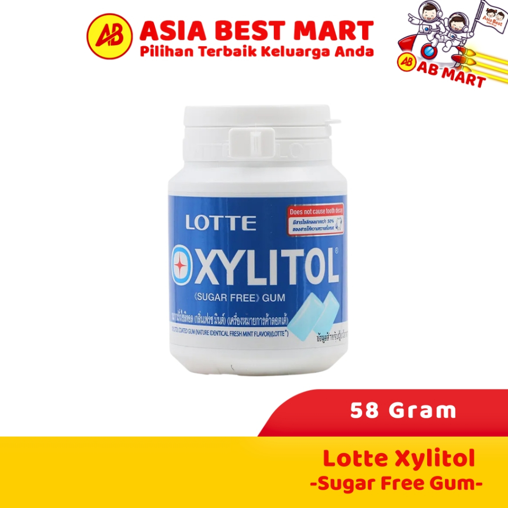 Jual Lotte Xylitol Permen Karet Bebas Gula Isi 40 Butir 58 Gr - ASIA ...