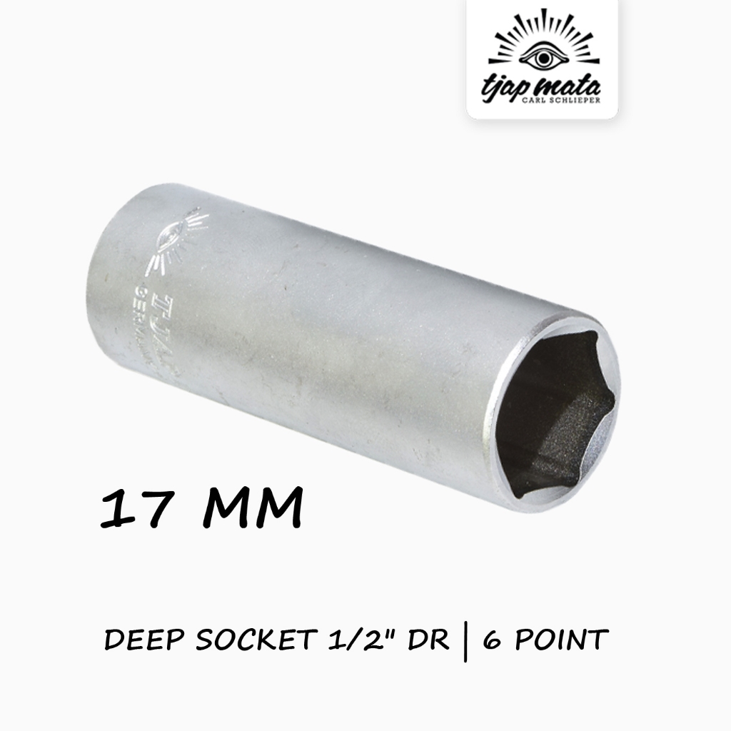 Jual TJAP MATA / CAP MATA Socket 1/2" DR Deep 6 Point 17 MM | Shopee ...