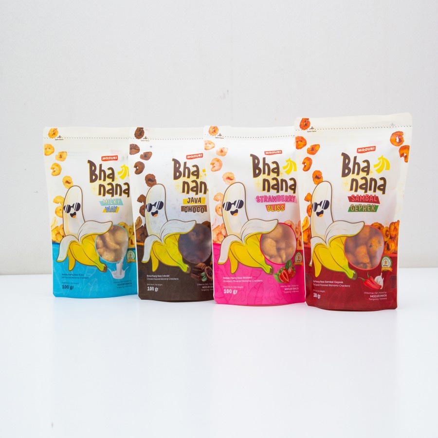 Jual Paket Cuan (4 pack) Moguri Bhanana all Variant | Shopee Indonesia