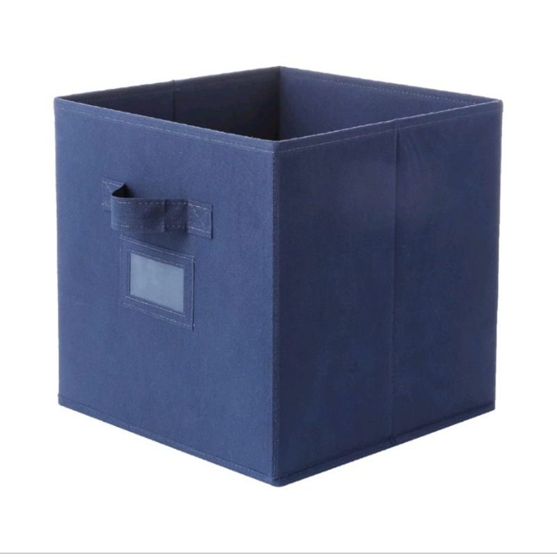 Jual STORAGE BIN SOLID COLOR NAVY BLUE ORGANIZER STORAGE BOX KOTAK ...