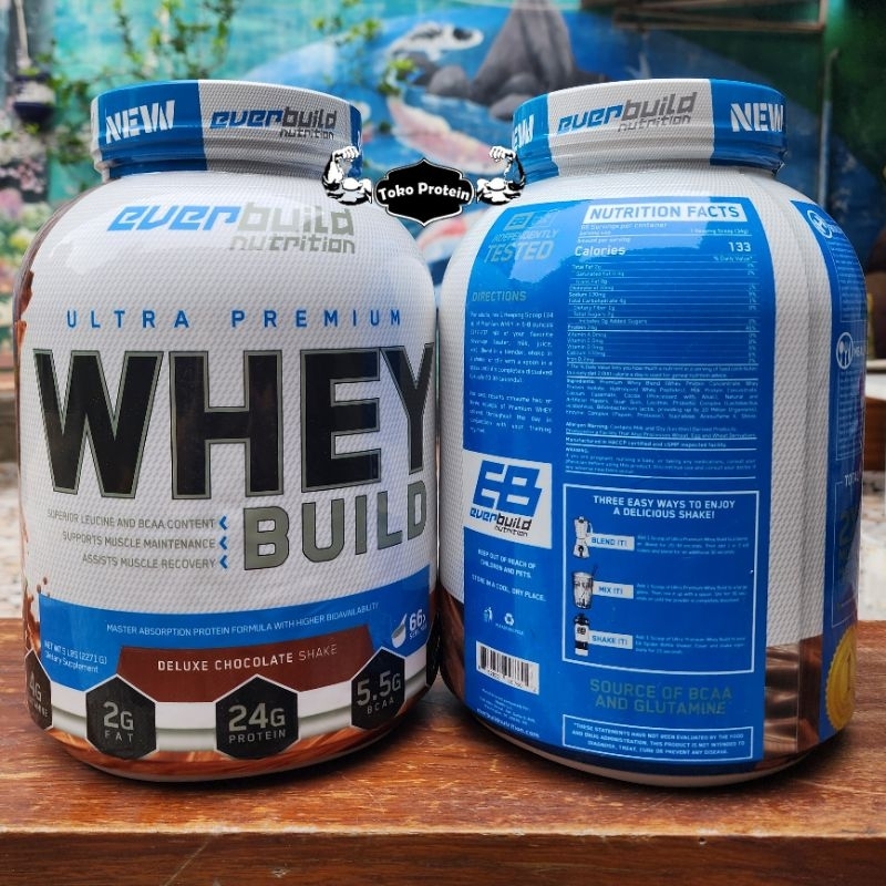 Jual BPOM EVERBUILD Ultra Premium Whey 5Lbs EVB Ever Build Nutrition ...