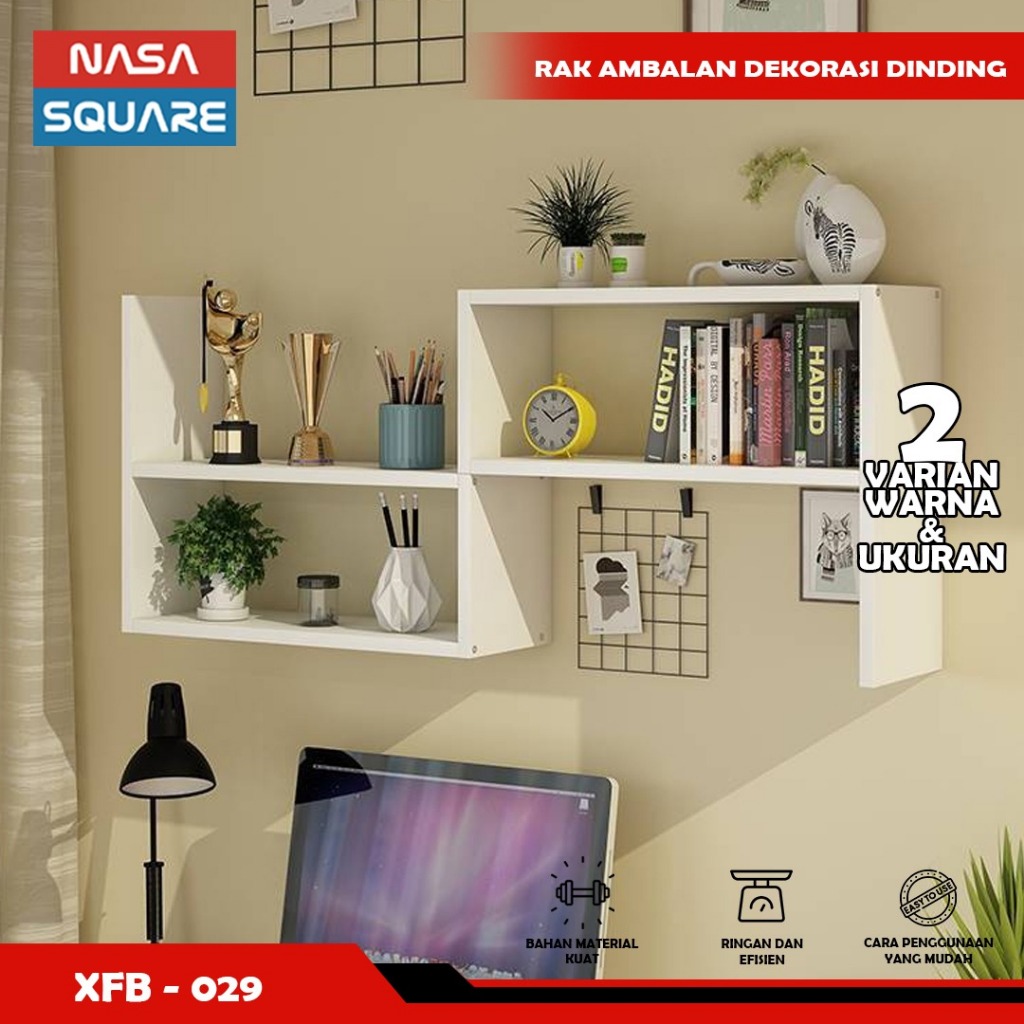 Jual Rak Buku Rak Kayu Serbaguna Minimalis Meja Ruangan Kantor/ Meja ...
