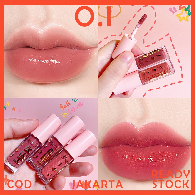 Jual Her Dragon Ranee Glossy Lip Tint Waterproof Tahan Air Tahan Lama ...