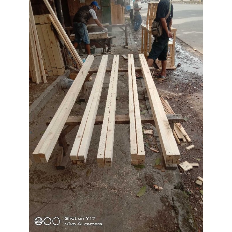 Jual KAYU RENG JATI BELANDA UKURAN TEBAL 2 CM LEBAR 3 CM PANJANG 160 CM ...