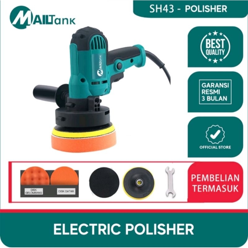 Jual Mesin Poles Polisher 5 Inch Mobil Motor Alat Disc Poles Cat SH 43 Mailtank | Shopee Indonesia
