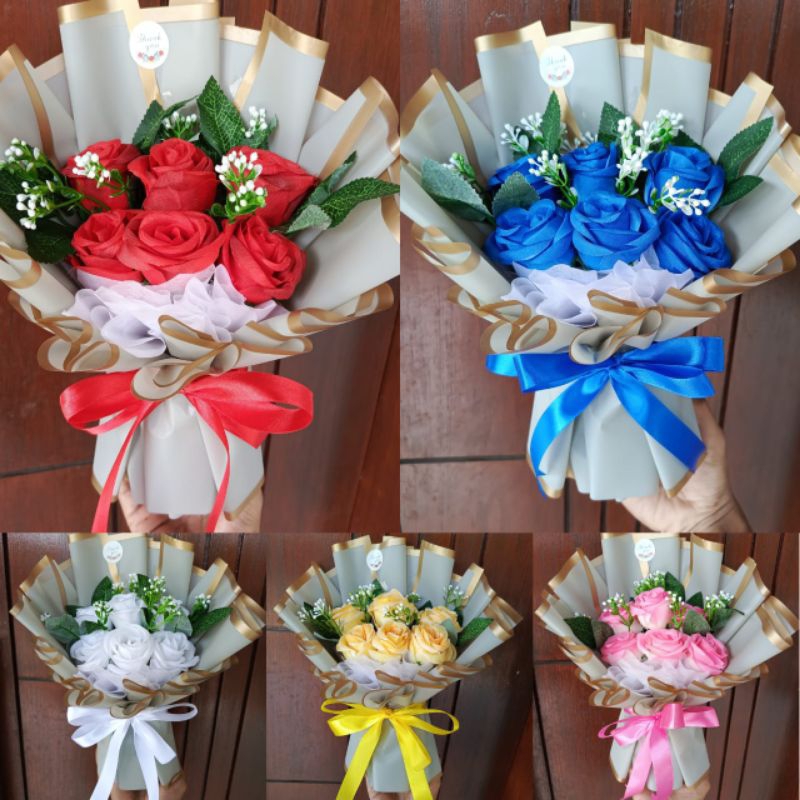 Jual [ Bisa COD ] Buket bunga mawar premium // Buket bunga Mawar Palsu ...