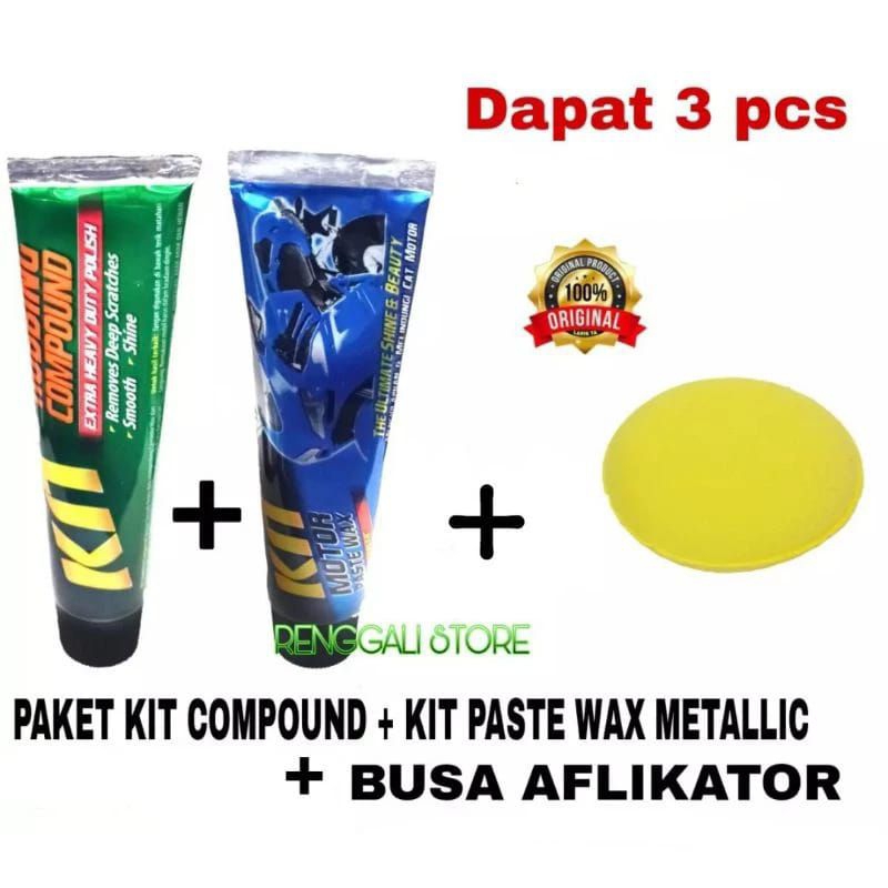 Jual PAKET HEMAT PENGKILAP BODY MOTOR KENDARAAN DAPAT 3 ITEM Kit ...