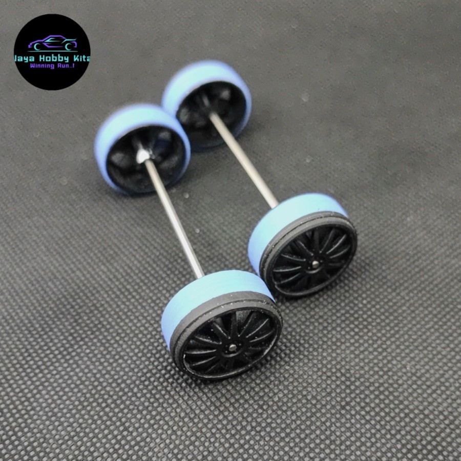 Jual Tamiya Ban Bubut STO 2 Warna Biru Original Hardshaft JY Velg ...