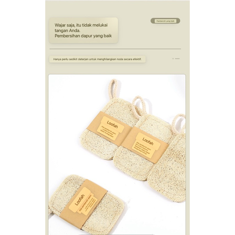 Jual Sabut Cuci Piring Spons Loofah Sponge Jaring Oyong Gambas /Spons ...