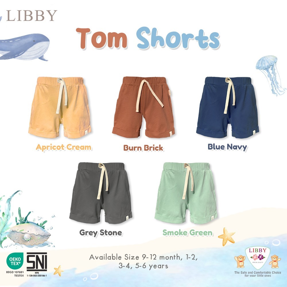 Jual Libby Tom Short 9 Bulan - 8 Tahun Celana Pendek Denim / Anak Earth Series Unisex CBKS ...