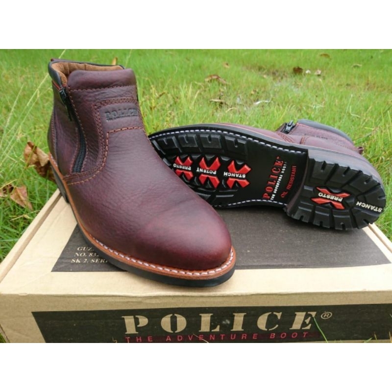 Jual safety shoes police | Shopee Indonesia
