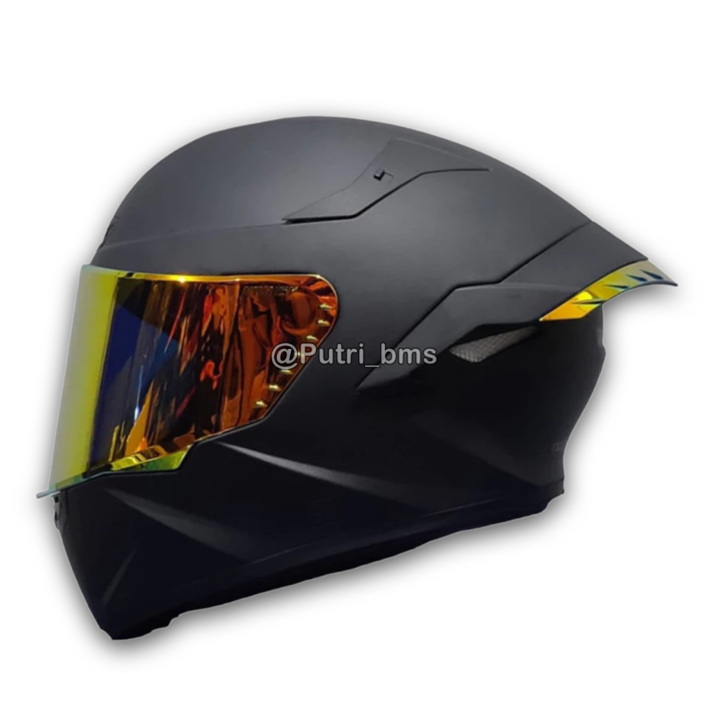 Jual Helm Sepeda Motor Full Face KBR TT Course Paket Ganteng Kaca Visor ...