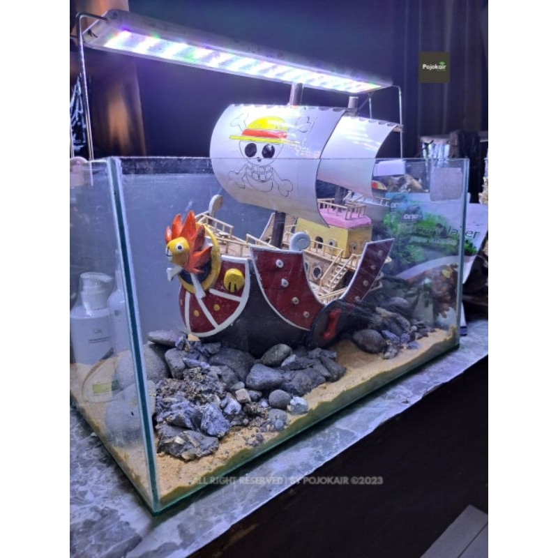 Jual Dekorasi Aquarium Kapal One Piece Luffy DIY | Shopee Indonesia