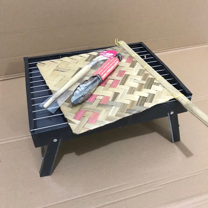 Jual 1 PAKET Alat Pemanggang Serbaguna Barbeque Bakaran Portable Arang ...