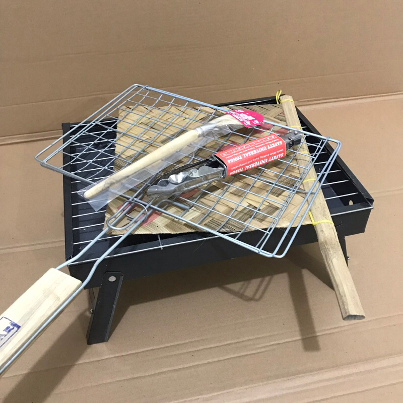 Jual 1 PAKET Alat Pemanggang Serbaguna Barbeque Bakaran Portable Arang ...