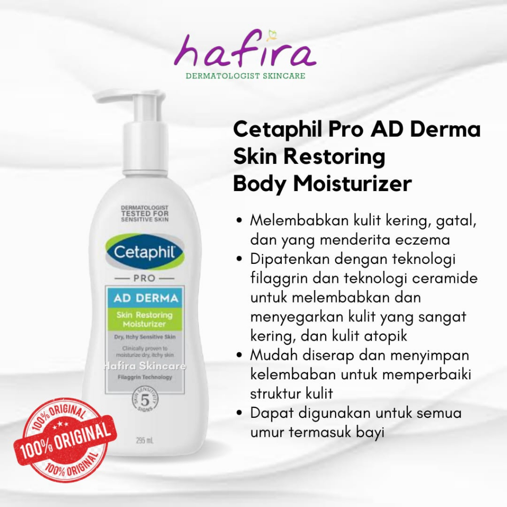 Jual Cetaphil Pro AD Derma Skin Restoring Body Moisturizer. Handbody ...
