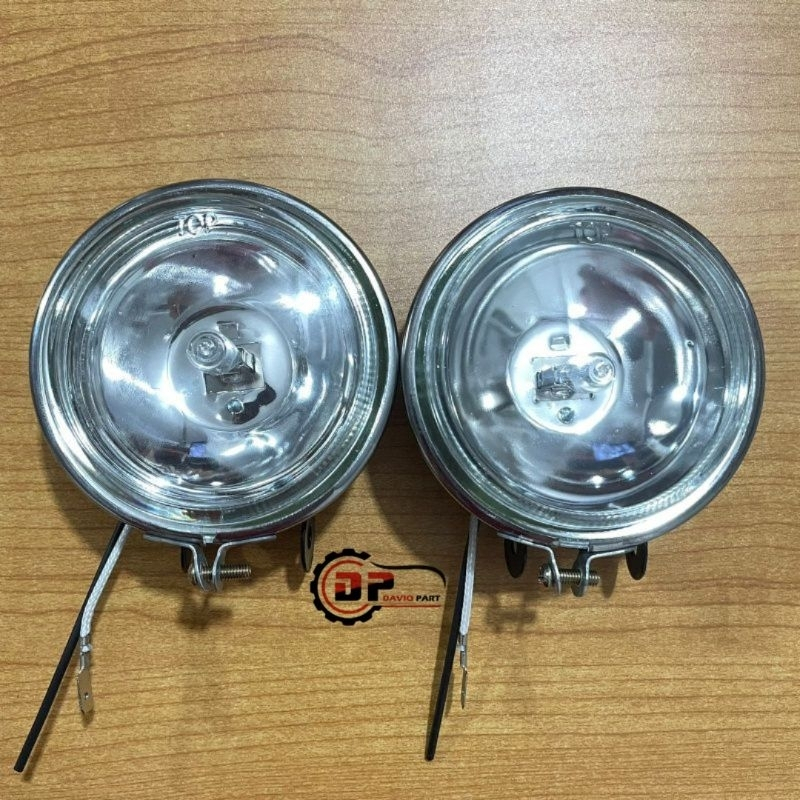Jual LAMPU SOROT FOG LAMP HOLOGEN BULAT MOTOR MOBIL | Shopee Indonesia