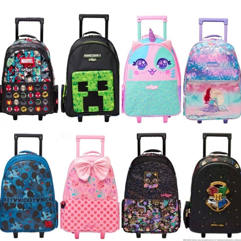 Jual SALEE TAS TROLLEY SMIGGLE BACKPACK TAS RODA SMIGGLE | Shopee Indonesia