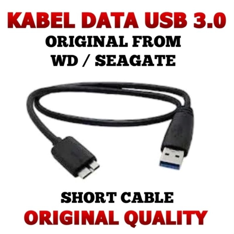 Jual Kabel Hard Disk External USB3.0 Pendek ( Original from Seagate ...