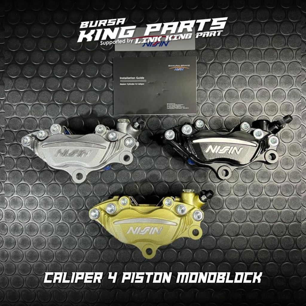 Jual KALIPER 4 PISTON MONOBLOK UNUVERSAL / CALIPER 4 PISTON MONOBLOCK / CALIPER 4P / KALIPER 4P ...