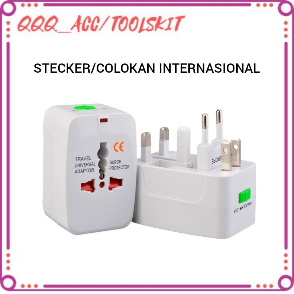 Jual Over Steker Adaptor Internasional Colokan Listrik Travel Universal ...