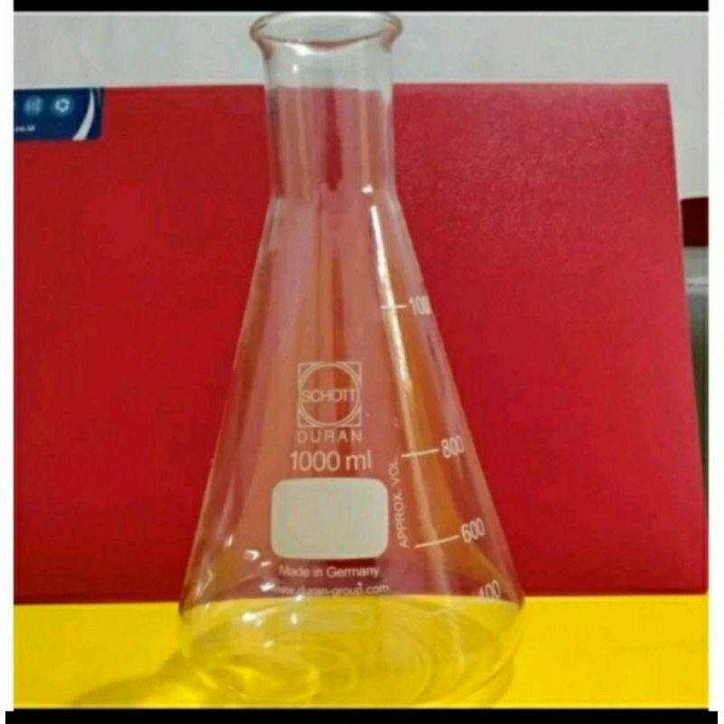 Jual Erlenmeyer 2000ml Duran. Erlenmeyer Kaca 2L Duran. Mulut Kecil. | Shopee Indonesia