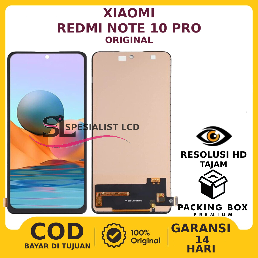 Jual LCD TOUCHSCREEN XIAOMI REDMI NOTE 10 PRO 4G COMPLETE ORIGINAL 1 ...