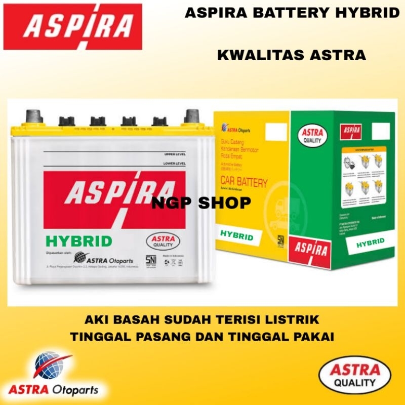 Jual AKI / ACCU ASPIRA HYBRID NS70 / N70 / N70Z - kwalitas Astra ...